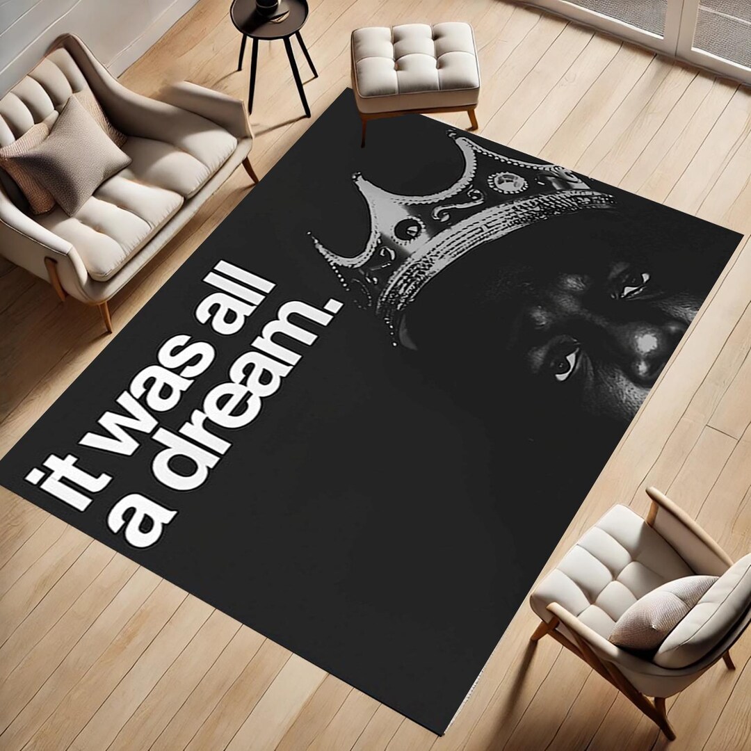 The Notorious Rug, Biggie Smalls Rug, It Was All A Dream, Famous Rug ...