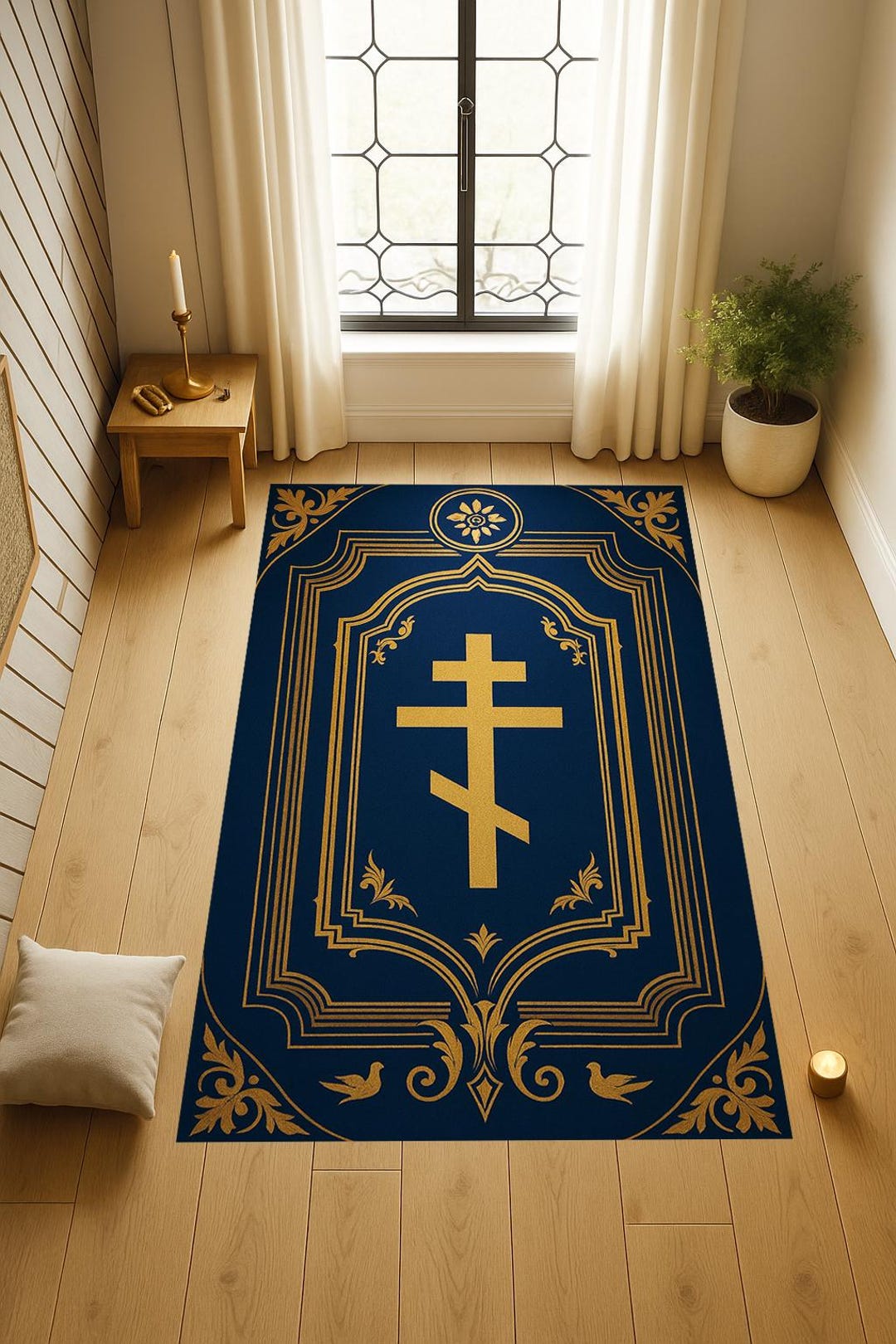 Orthodox Prayer Rug,christian Gifts,esus Rug, Christian Prayer Mat ...