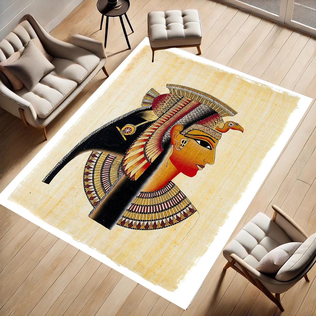 Egyptian Design Rug, Mythological Figures, Ancient Egyptian Rug, Egypt ...