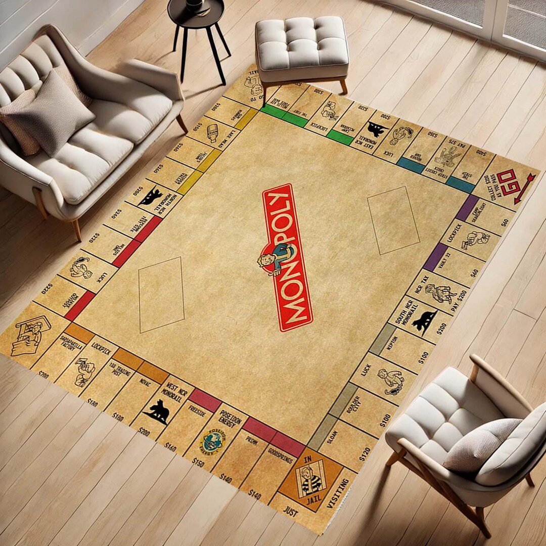 Monopoly Rug,monopoly Rugs,game Room Rug,game Room Rugs,area Rug ...