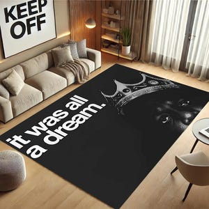 The Notorious Rug, Biggie Smalls Rug, It Was All A Dream, Famous Rug ...