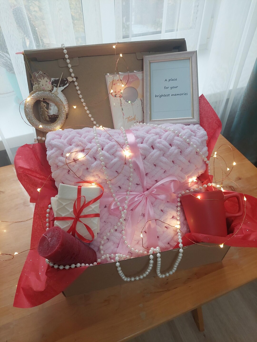 Hygge Gift Box With Blanket Gift Box for Women Сhristmas Gift for Her ...