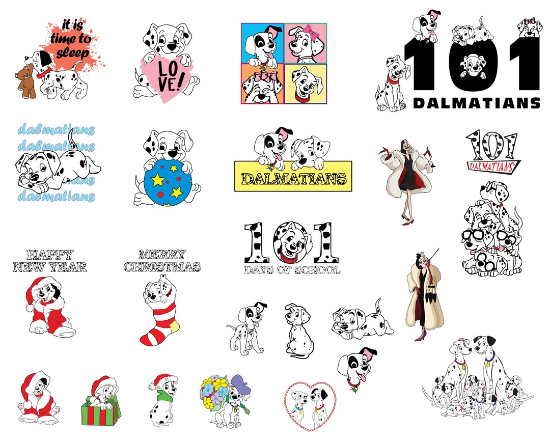 Dalmatians SVG and PNG Files - Etsy