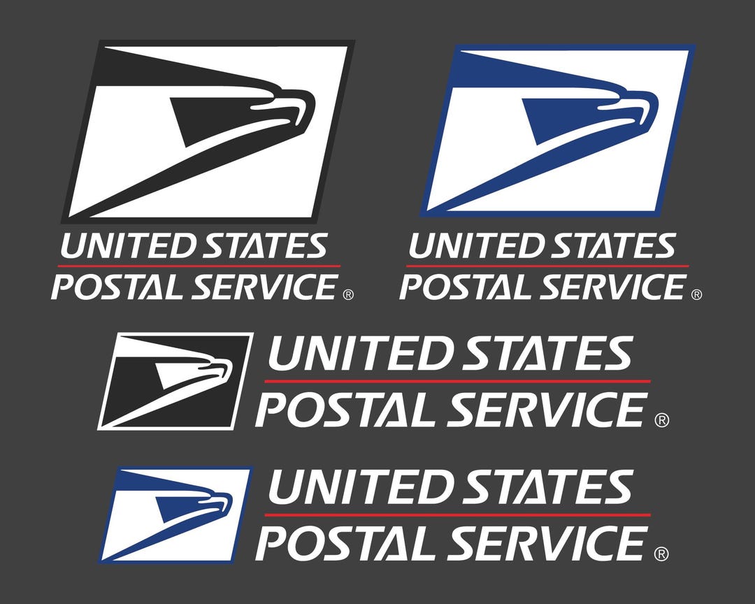 USPS White SVG and PNG Files - Etsy Australia