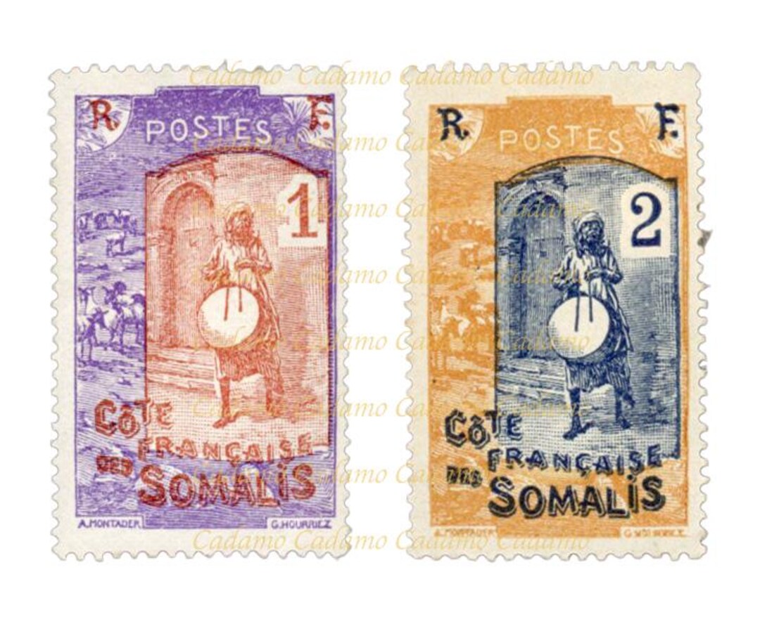 Digital Image of Somalis Stamps 1915 - Etsy