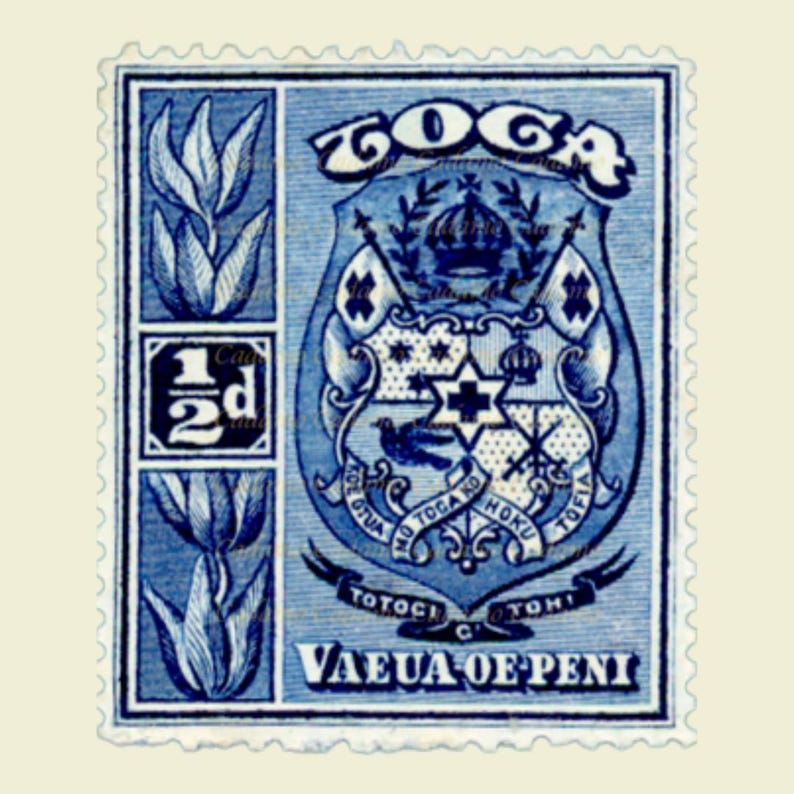 Digital Images of Tonga Stamps From 1897 to 1942 - 3 Images - Etsy