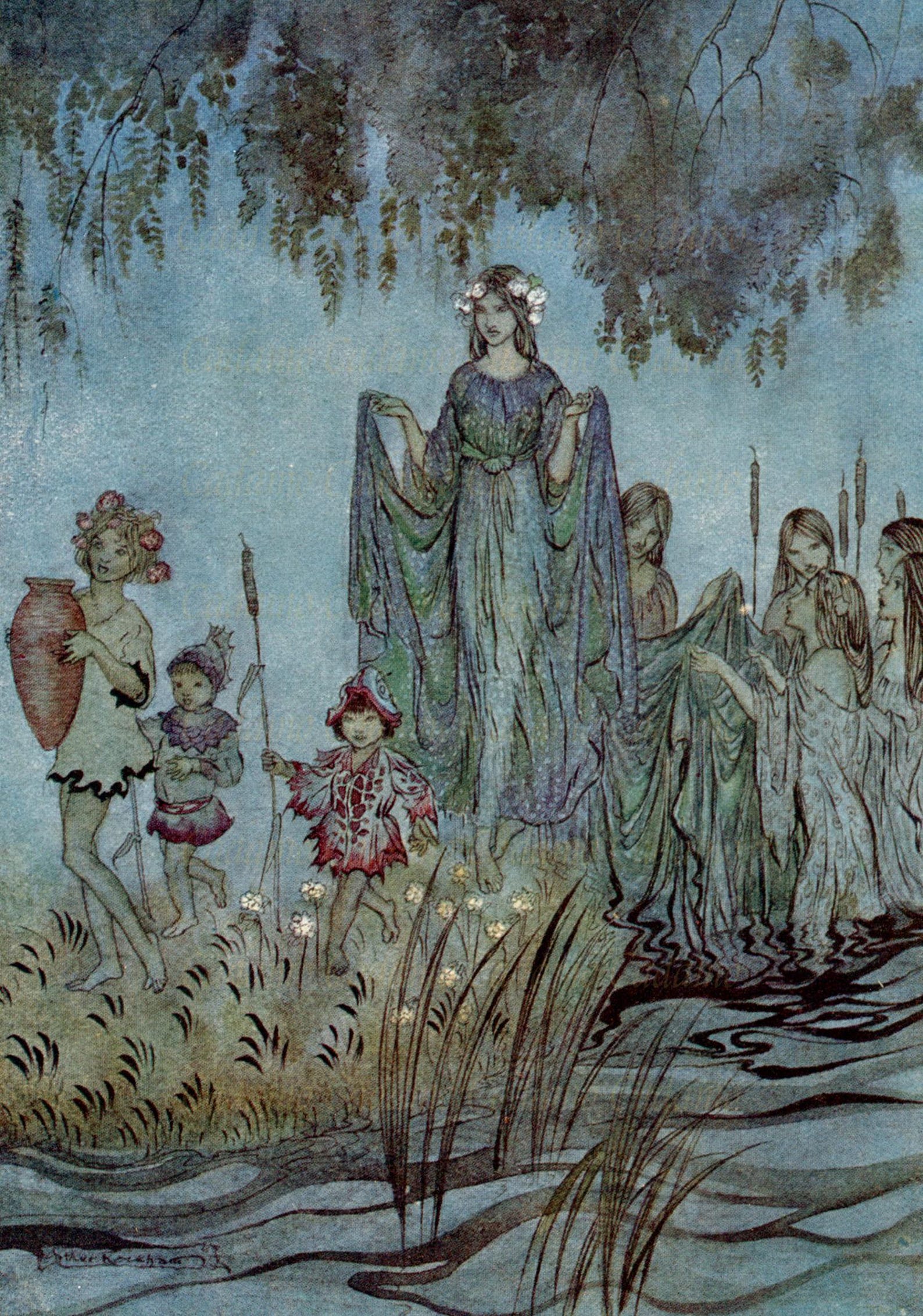 Arthur Rackham Comus Illustration - Card or Print - Etsy