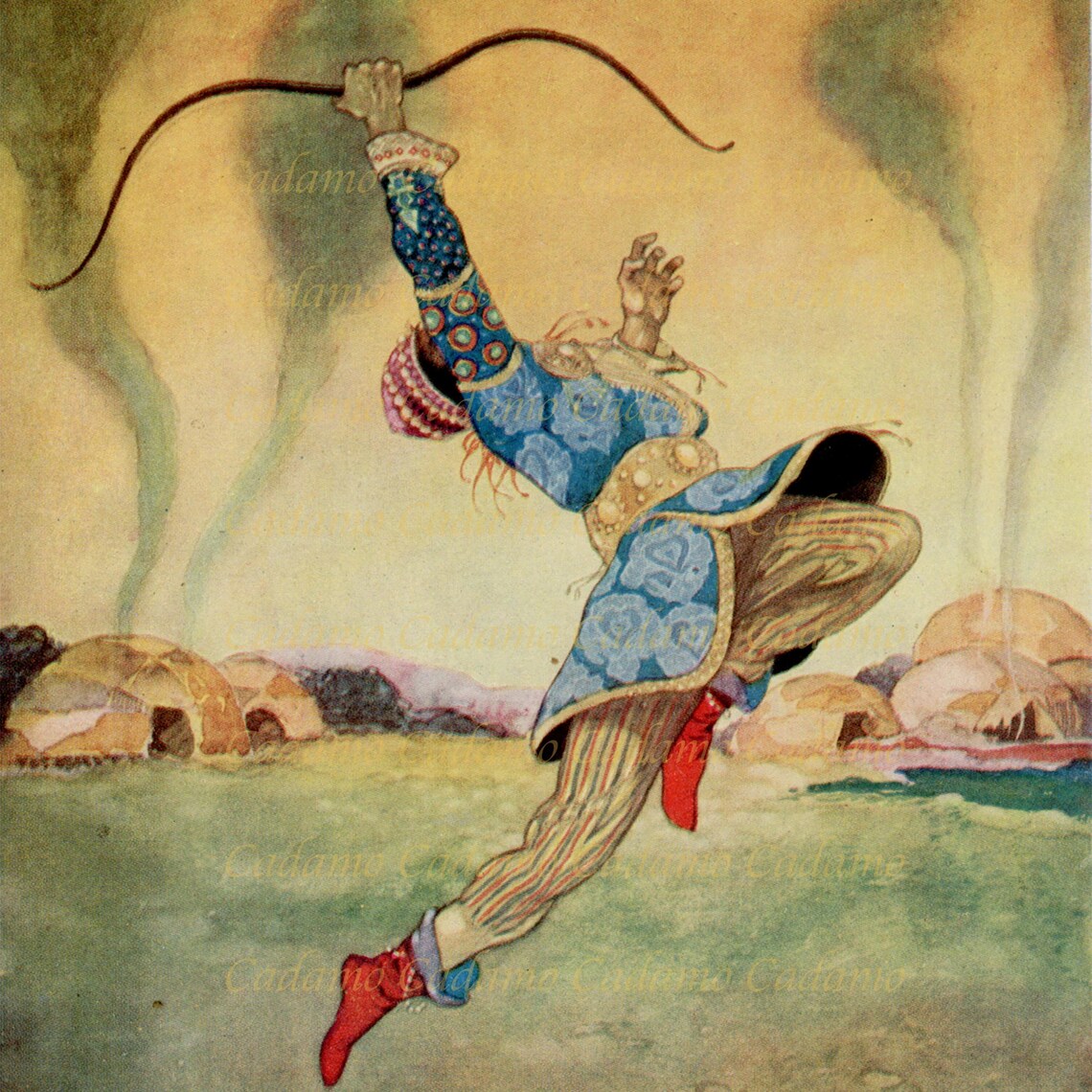 Print of Rene Bull Illustration From 1913 Russian Ballet - Etsy