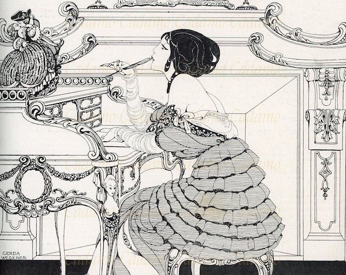 Gerda Wegener Illustration 1915 - Etsy