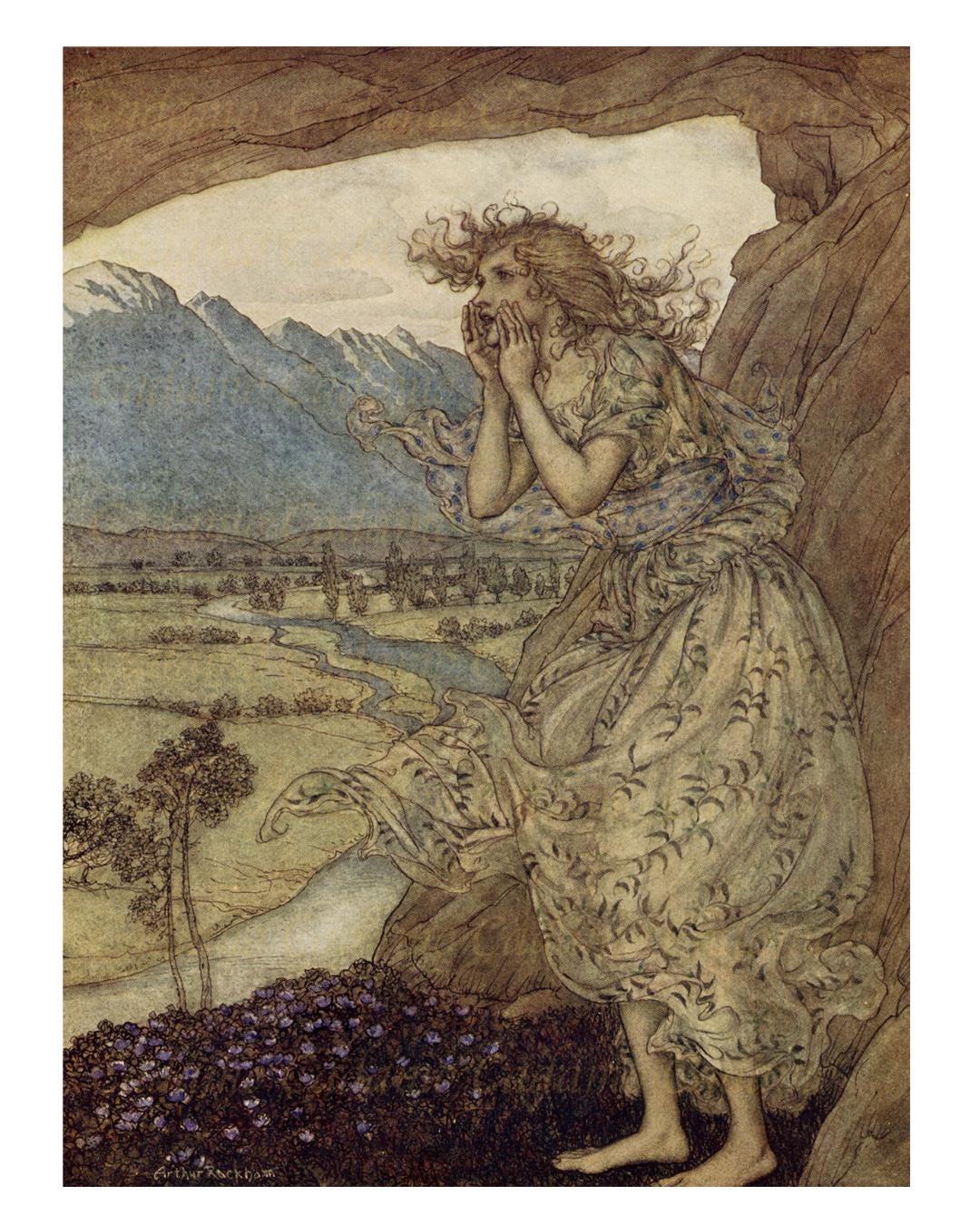 Arthur Rackham Comus Illustration - Card or Print - Etsy
