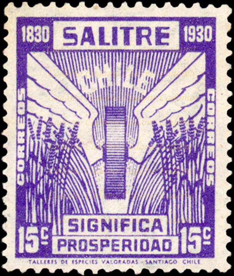 1930s Chile Stamp - Etsy