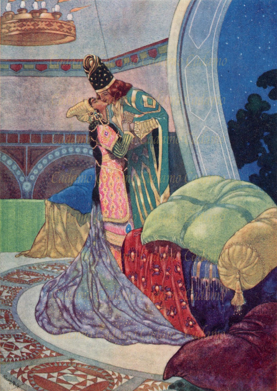 Rene Bull Illustration From 1913 Edition of Russian Ballet - Etsy