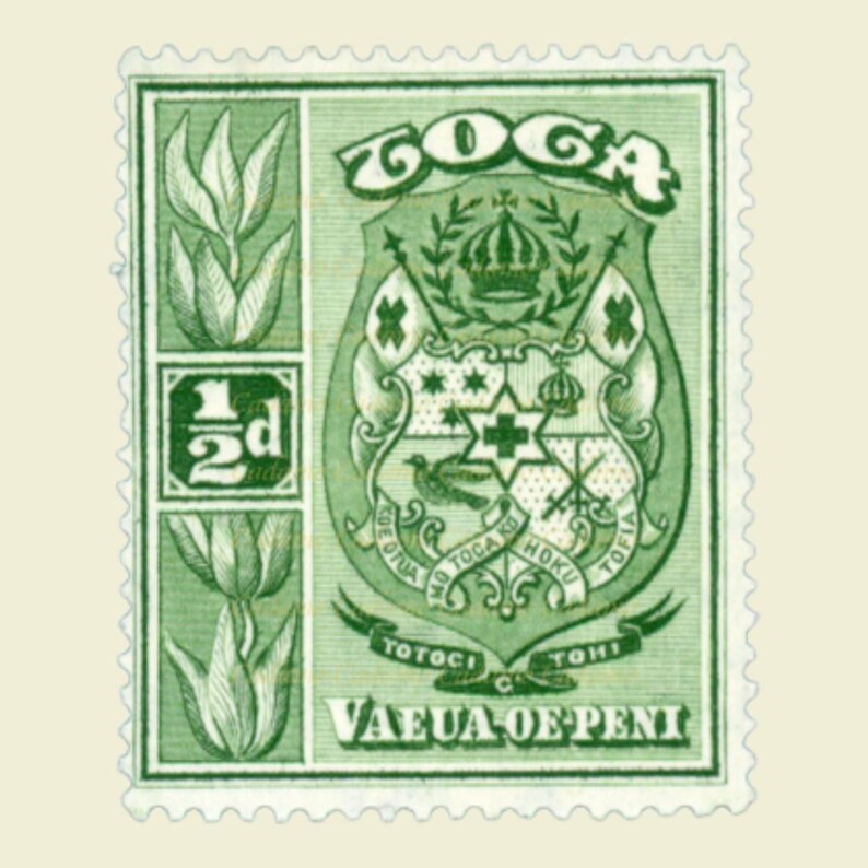Digital Images of Tonga Stamps From 1897 to 1942 - 3 Images - Etsy