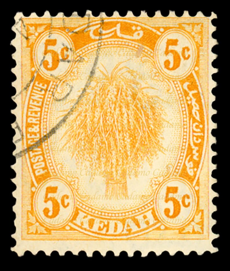 Digital Images of 3 Kedah Stamps Set of 3 - Etsy