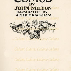 Arthur Rackham Comus Illustration - Card or Print - Etsy UK