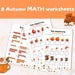 28 Pages Fall Worksheets & Activity Book for Kindergarten and First ...