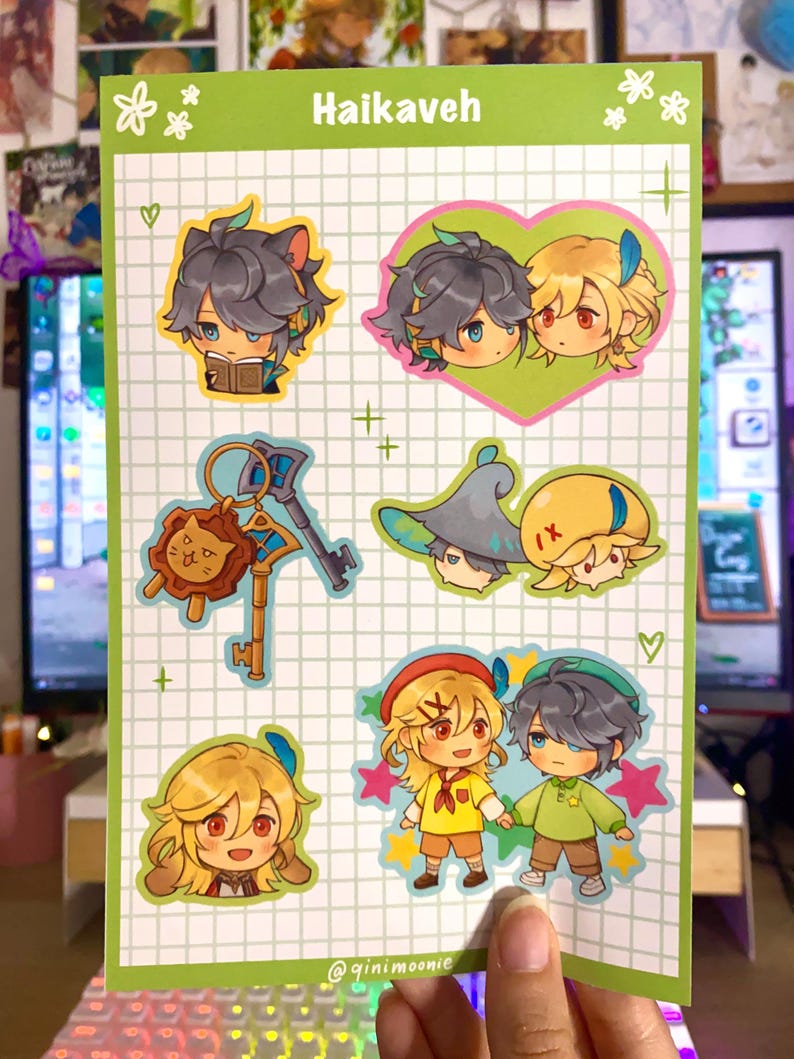 Haikaveh Sticker Sheet- Genshin Impact - Etsy