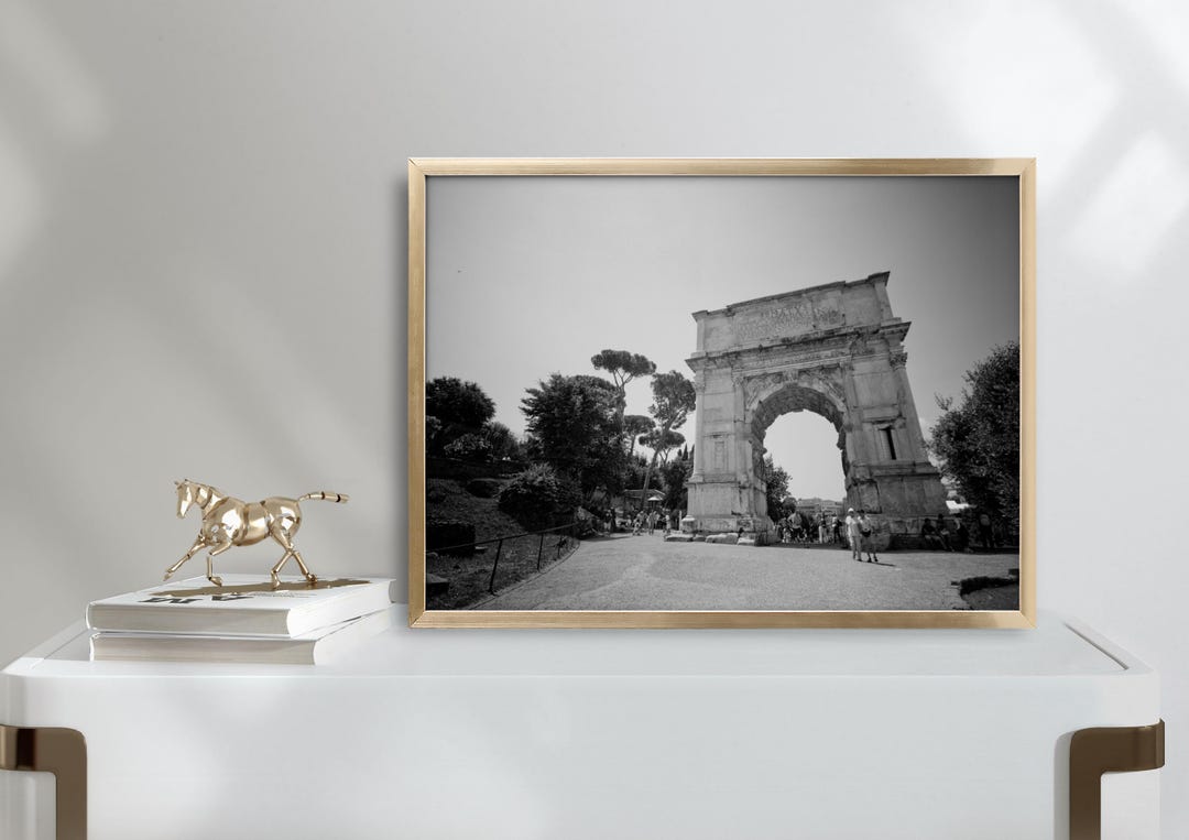 Arch of Titus Photography | Ancient Rome Black and White Print ...