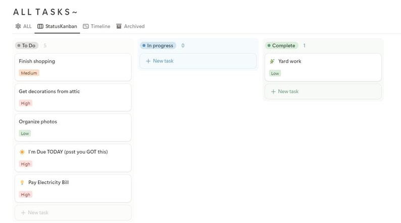 Task~slayer Notion Template | Simple Task Management System for ...