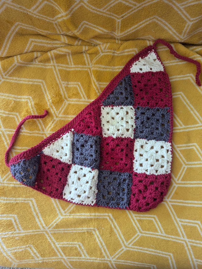 Granny Square Bandana - Etsy