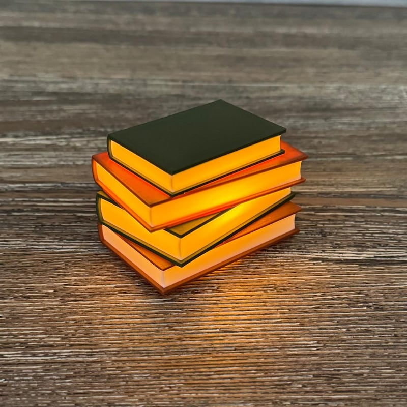 Light up Book Shelf Decor - Etsy