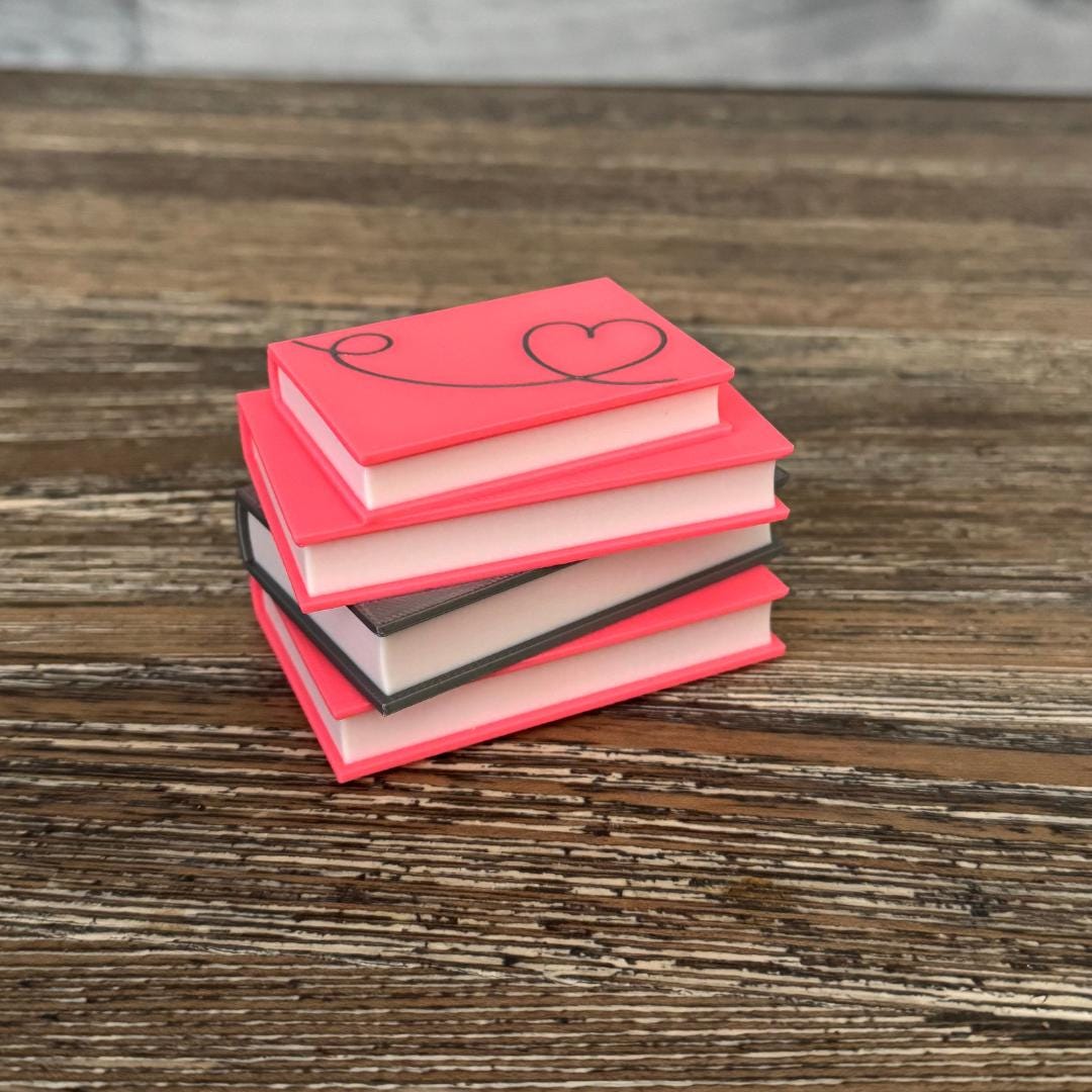 Tinybrights Light up Book Stack: Romance Book Decor | Valentine ...