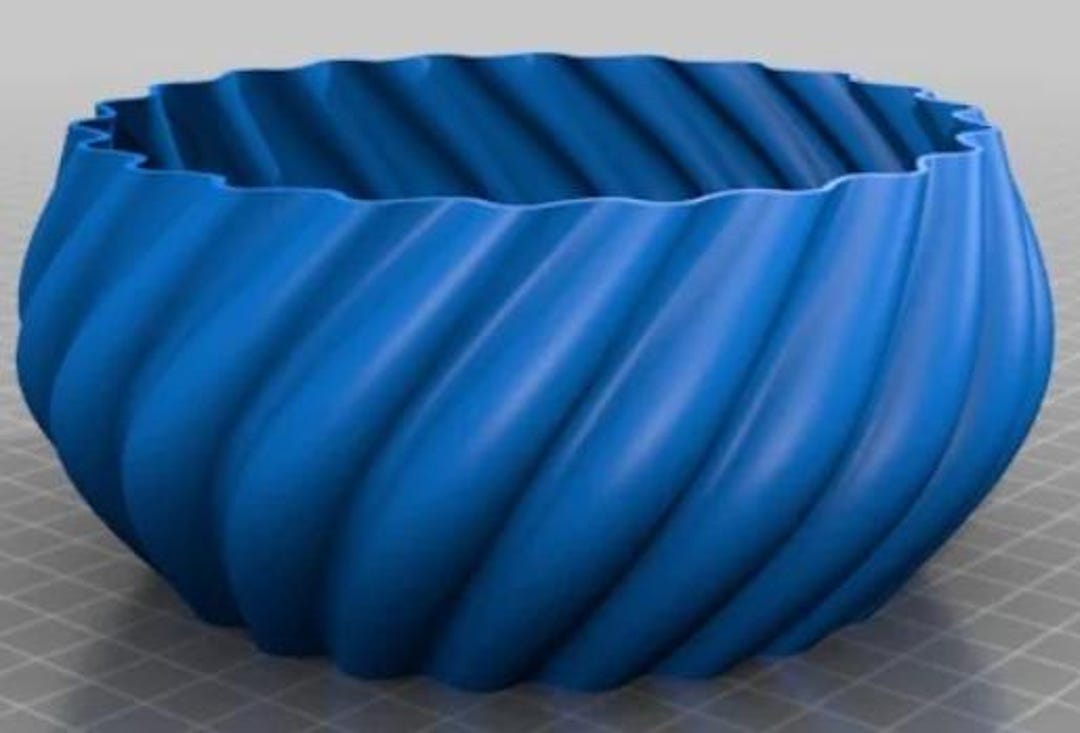 Custom 3D Printed Spiral Bowl - Etsy