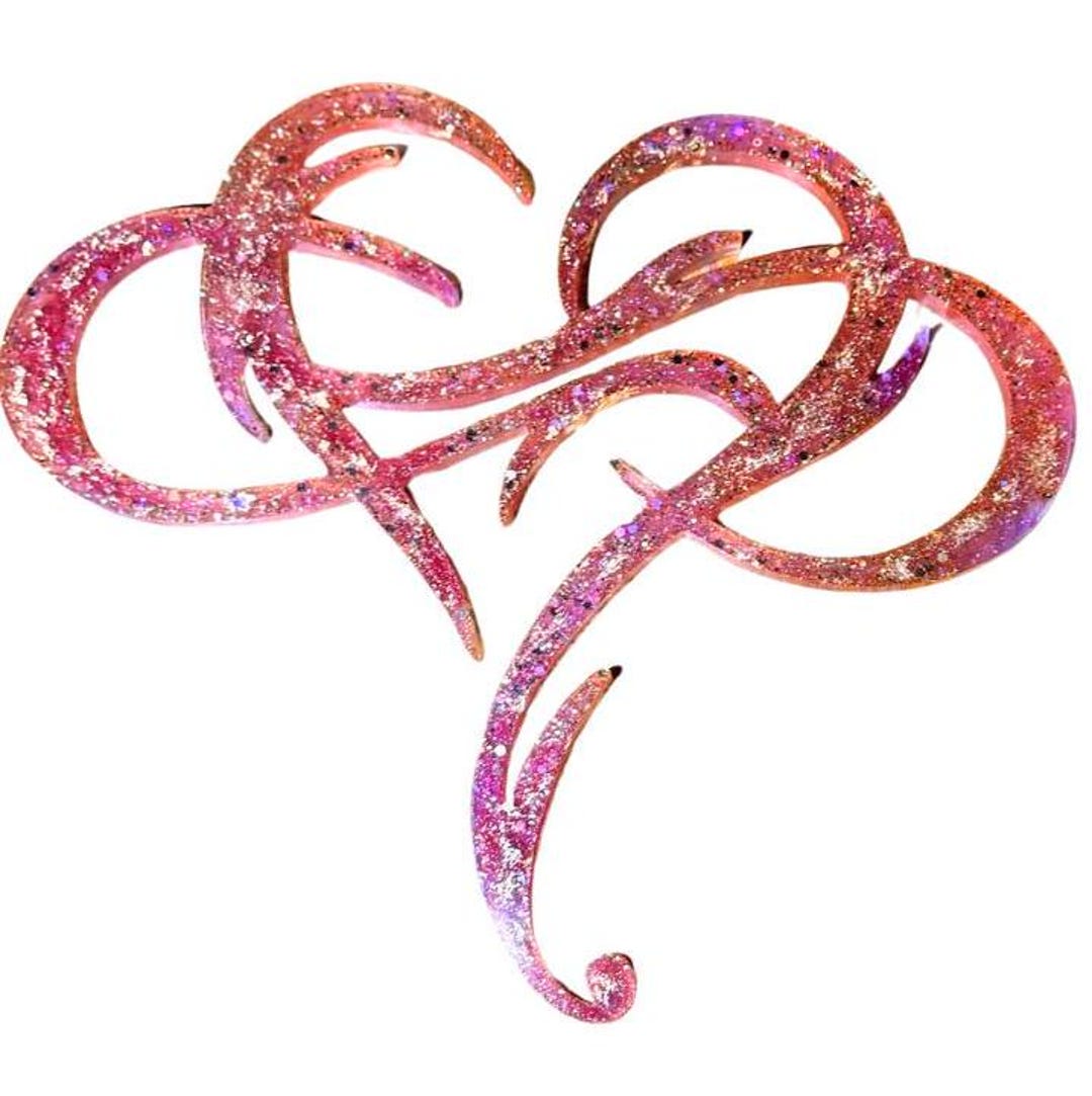 Custom Resin Infinity Heart - Etsy