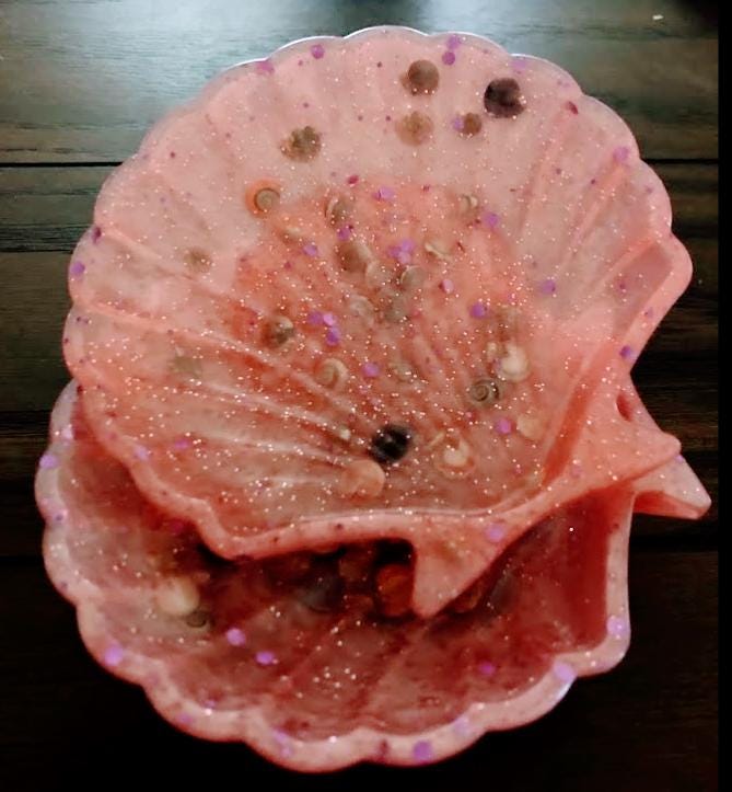 Custom Resin Shell Tray - Etsy