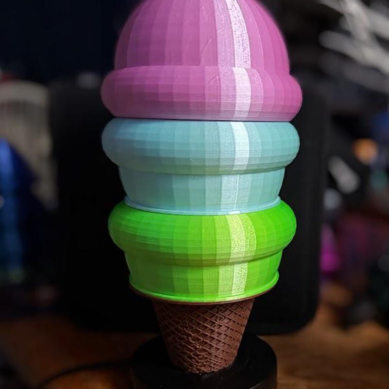 Ice Cream Lamp - Etsy