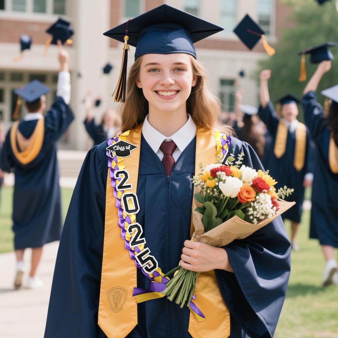 Personalized Text Grad Stole Sash, Customized Gradute Stole ,grad Gifts ...