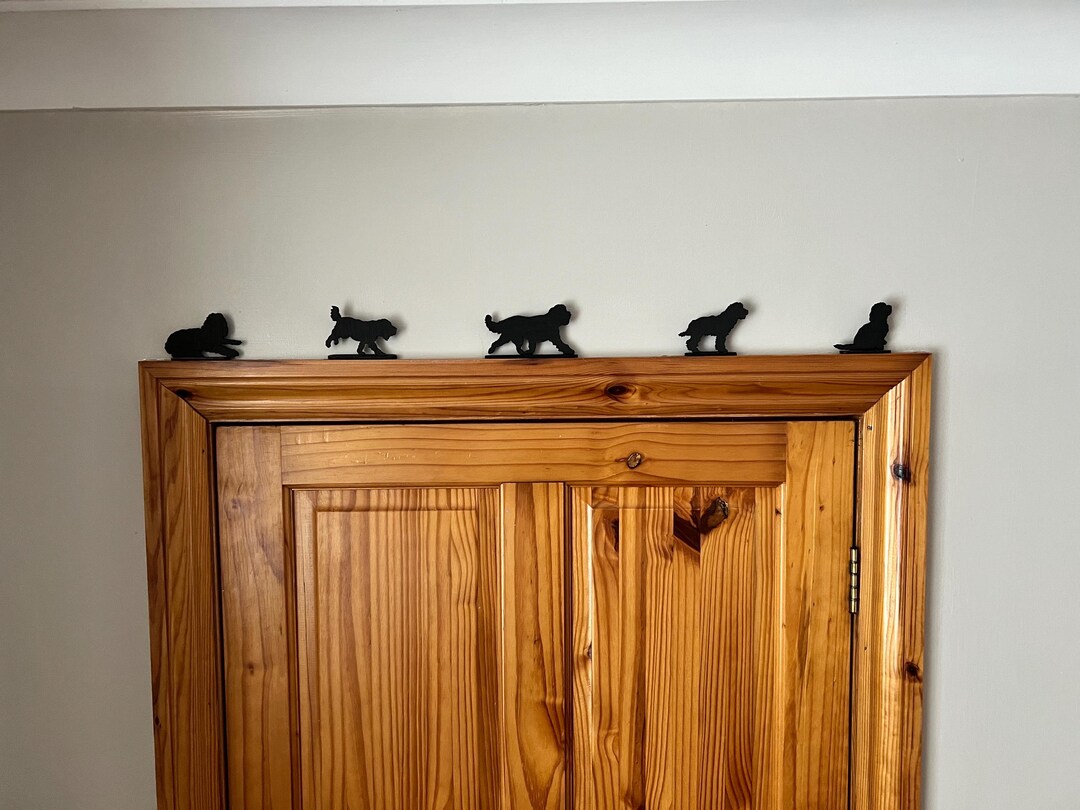 Cockerpoo Silhouette Set of 5: Door TV Picture Topper. Door Frame ...