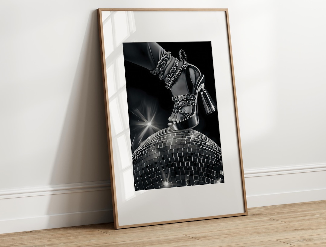 Disco Ball Decor, Disco Ball Quirky Wall Art, Disco Ball Retro Prints ...