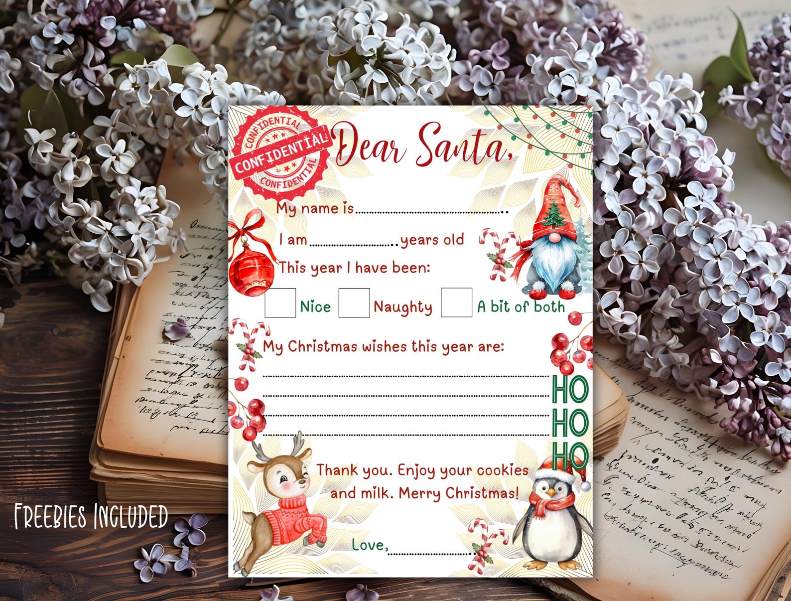 Letter to Santa Template, Letter to Santa, Santa Letters, Printable ...