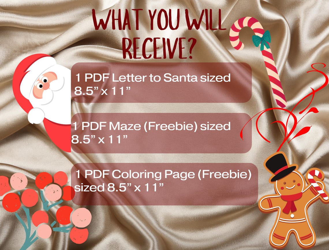 Letter to Santa Template, Letter to Santa, Santa Letters, Printable ...