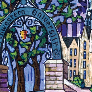 Northwestern University, Northestern Print, Weber Arch, Northwestern ...