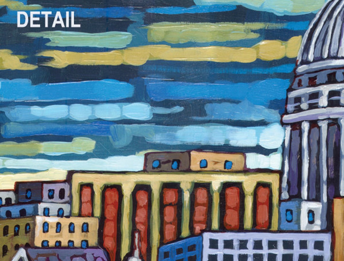 Madison Skyline, Madison Print, Madison Wisconsin, Union Terrace, by ...