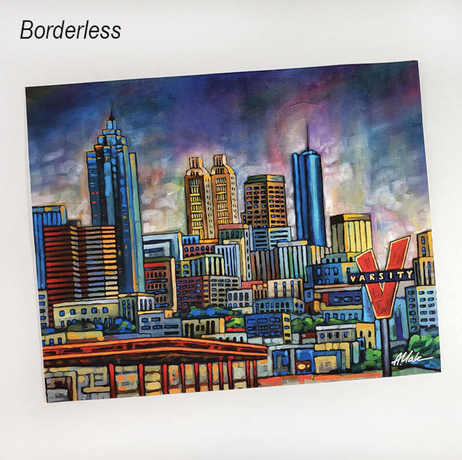 Atlanta Skyline, Atlanta Art, Atlanta Print, Downtown Atlanta, the ...