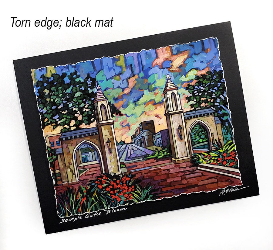 Indiana University Art Sample Gates IU Hoosiers - Etsy