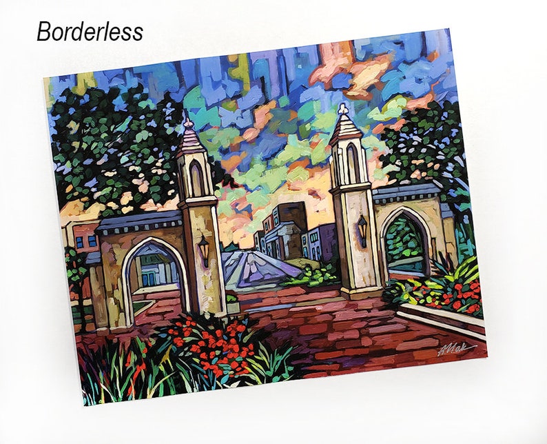 Indiana University Art Sample Gates IU Hoosiers - Etsy