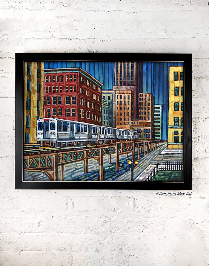 Chicago El Train, Chicago CTA, Downtown, Chicago Landmark, Chicago ...