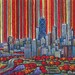 Red Chicago Skyline, Chicago Skyline Print, Chicago Autumn, Chicago ...