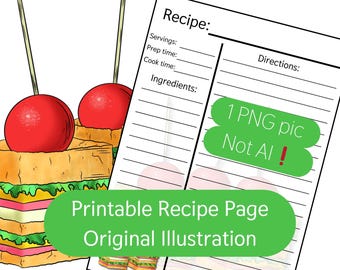 Recipe Page - Etsy