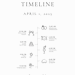 Elegant Simple Wedding Timeline - Etsy