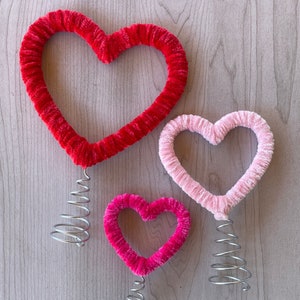 Heart Tree Topper for Your Valentine Tree 3, 4 or 6 Inch Hearts Choose ...