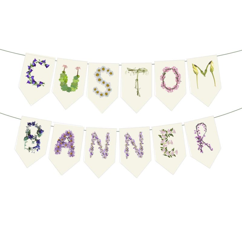 Letter Bunting - Etsy