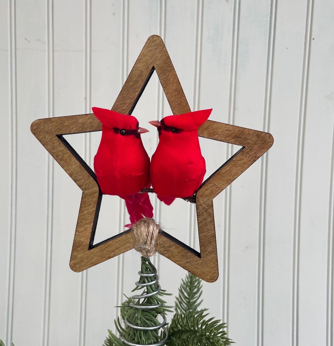 Bird Tree Topper for Woodland Theme - Valentine Tree Topper - Etsy