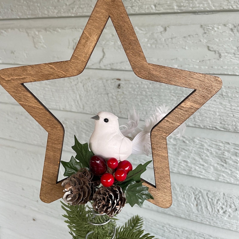 Rustic Tree Topper - Etsy