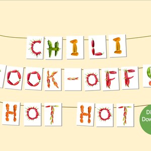 Chili Cook off Banner Digital Download for Chili Cook-off - Etsy