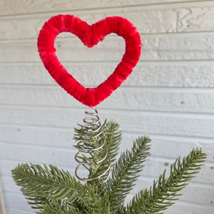 Heart Tree Topper for Your Valentine Tree 3, 4 or 6 Inch Hearts Choose ...
